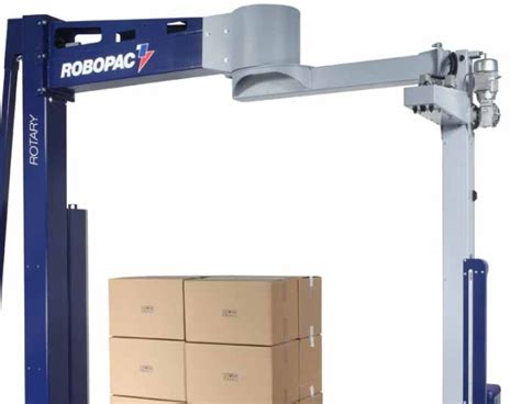 Rototech 708 Cw Stretch Wrapper Semi Automatic Rotary Arm Pallet Wrapping