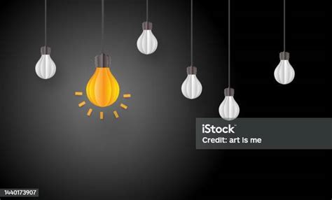 전구 브레인 스토밍 창조적 인 아이디어 종이 예술 스타일 개념에 대한 스톡 벡터 아트 및 기타 이미지 개념 개념과 주제 교육 Istock