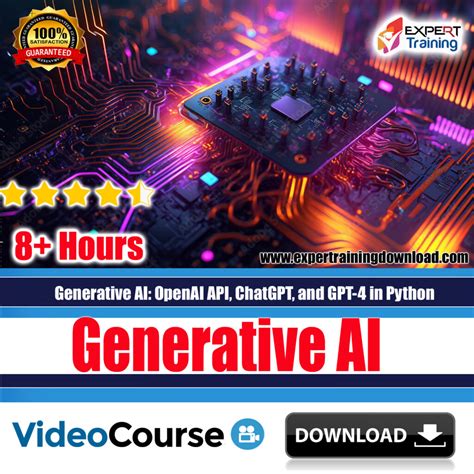 Generative Ai Openai Api Chatgpt And Gpt 4 In Python Expert Training