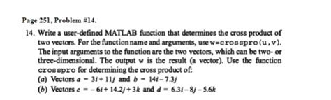 Solved Page 251 Problem 14 14 Write A User Defined