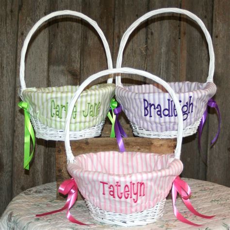 Lined Easter Basket Etsy