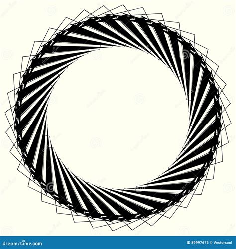 Geometric Circle Element Circle Motif Random Edgy Angular Line Stock Vector Illustration Of
