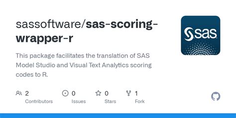 Github Sassoftwaresas Scoring Wrapper R This Package Facilitates The Translation Of Sas