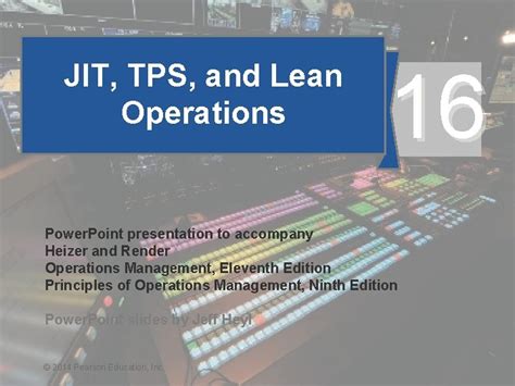 JIT TPS And Lean Operations Power Point