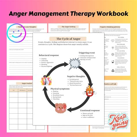 Anger Management Workbook Coping Skills Printable Anger Workbook