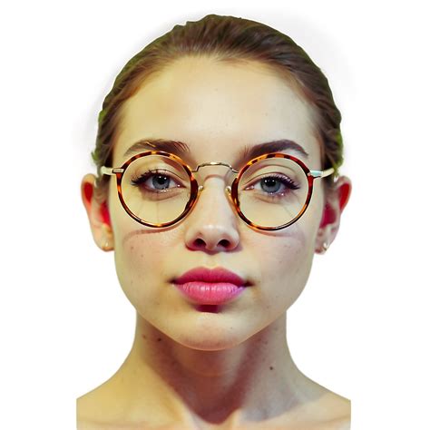 Download Fashionable Round Glasses Png 05252024
