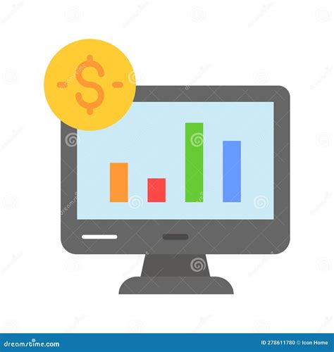 Bar Chart And Dollar Coin Representing The Analysis And Interpretation Of Financial Data