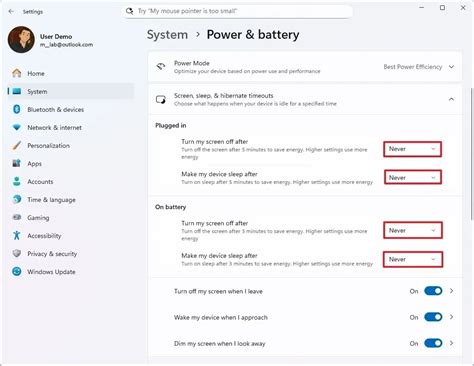 Windows 11에서 절전 모드 설정 수정 가이드