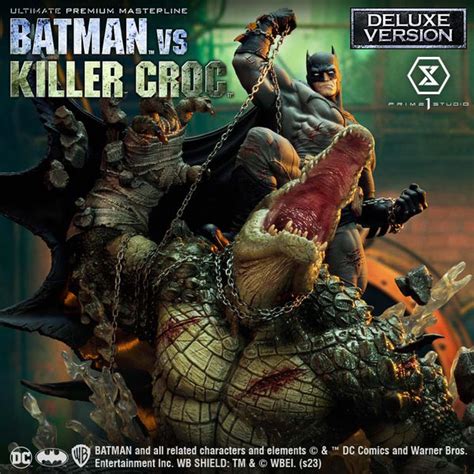 Dc Comics Batman Vs Killer Croc Deluxe Version Statue By Prime 1 St