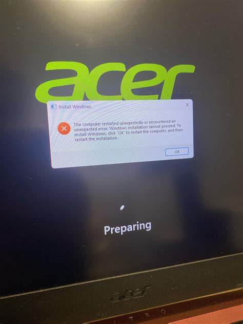 Windows Reinstall Error R Computerhelp