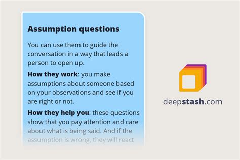 Assumption Questions Deepstash