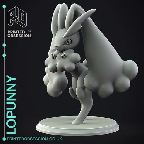 Lopunny Pokemon Fan Art 3d Model By Printedobsession On Thangs