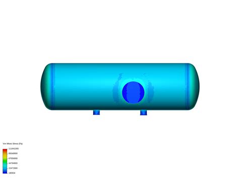 Pressure Vessel Linear Stress Analysis By Jprobst Simscale