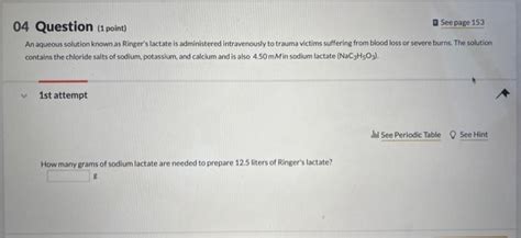 solved 04 question 1 point an aqueous solution known as
