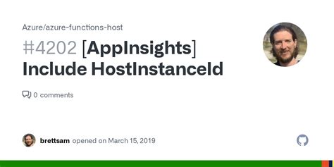 Appinsights Include Hostinstanceid · Issue 4202 · Azureazure Functions Host · Github
