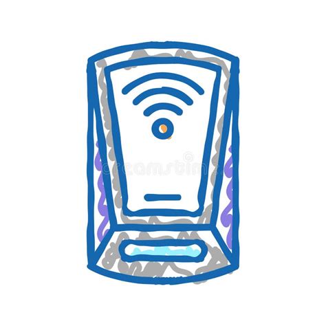 Scanning Rfid Device Icon Doodle Illustration Stock Illustration Illustration Of Device
