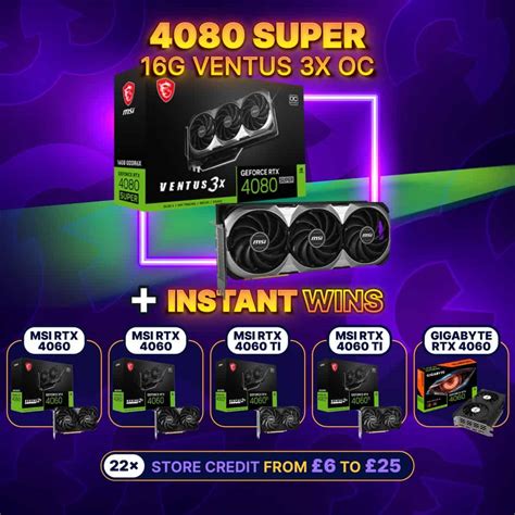 4080 Super Gpu £1k Cash Alt 27 Instant Wins 9 Gaming Giveaways