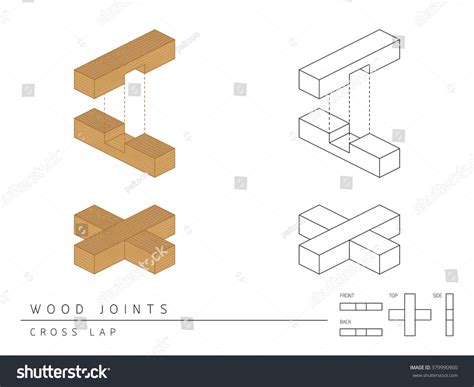 40 Cross Lap Joint Images Stock Photos Vectors Shutterstock