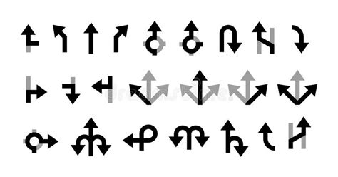 Road Navigation Arrows Driving Direction Sign Stock Illustration Illustration Of Vector