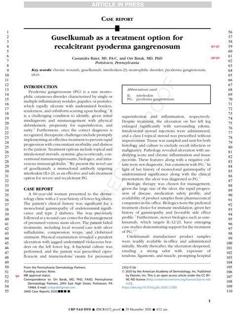 Pdf A Case Report Guselkumab As A Treatment Option For Recalcitrant Pdf A Case Report Guselkumab As A Treatment Option For Recalcitrant