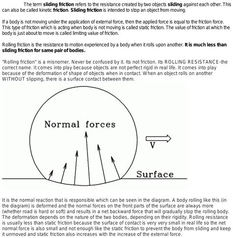 rolling friction and sliding friction
