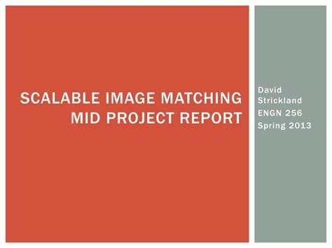 Ppt Scalable Image Matching Implementation Of Vocabulary Tree And Inverted Index Powerpoint