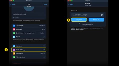 How To Connect Your Telegram Group Page To Nuelink Nuelink