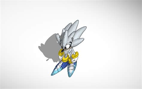 3d Design Silver The Hedgehog Updated Tinkercad