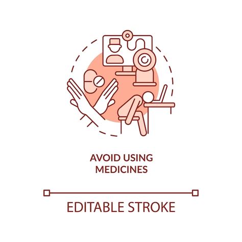 Premium Vector Avoid Using Medicines Terracotta Concept Icon