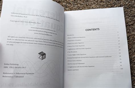 Differential Equations Essential Skills Practice Workbook Wanswers Mcmullen B8 9781941691397 Ebay