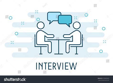 Interview Flat Icon Stock Vector Royalty Free 795463693 Shutterstock