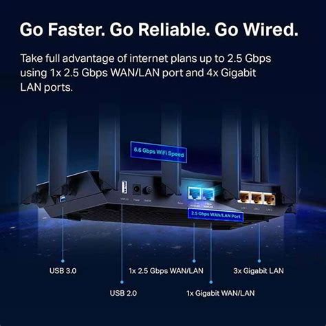 Tp Link Archer Ax90 Ax6600 Tri Band Wifi 6 Router With Onemesh Support Gadgetsin