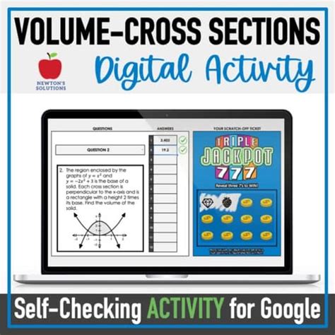 Volume For Solids With Cross Sections Self Checking Calculus Digital Activity Volume For Solids With Cross Sections Self Checking Calculus Digital Activity