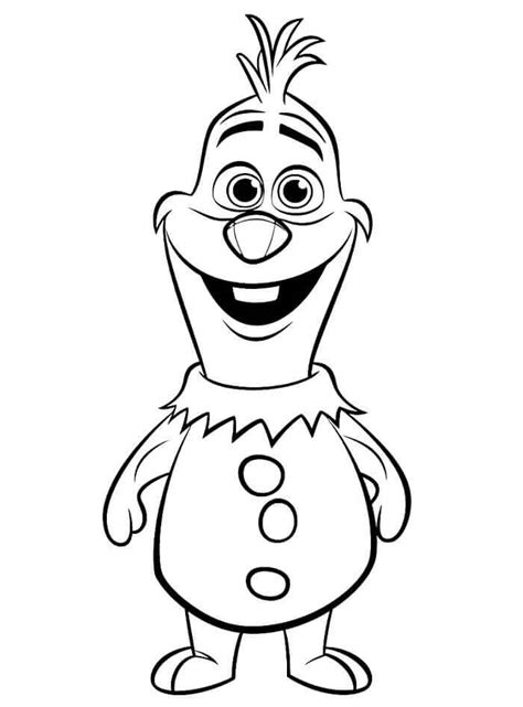 Fise De Colorat Cu Micul Olaf Imagini De Colorat Gratuite
