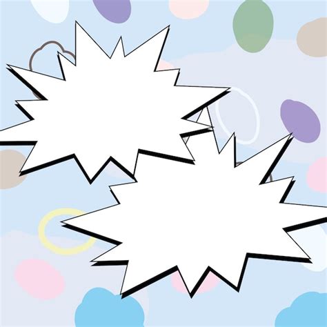 만화 디자인 프레임 디자인 콜라주에 대 한 붐 거품으로 아름 다운 사진 프레임 세트 어린이 디자인 드로잉에 대 한 재미 있은