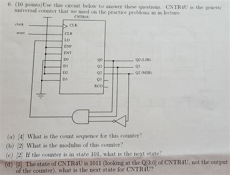 Solved C 2 ﻿if The Counter Is In State 101 ﻿what Is The