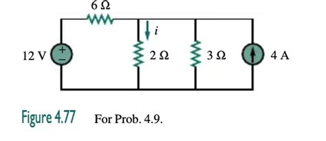 Solved Use Superposition Principle To Find I In Fig Chegg