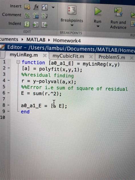 Solved Problem Points Develop A Matlab Function Chegg