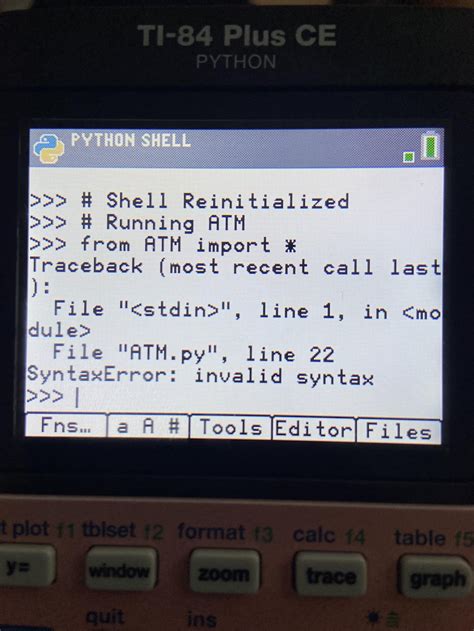 Ti 84 Plus Ce Python This Elif Chain Does Not Work In My Program “atm