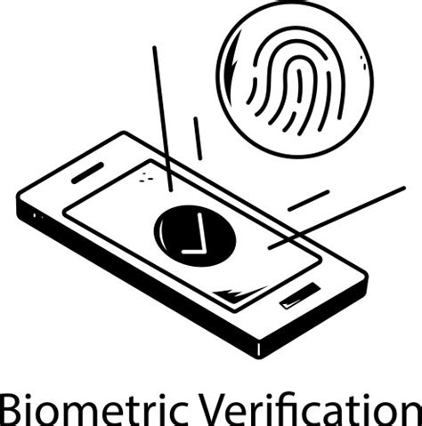 Biometric Device Royalty Free Vector Image Vectorstock