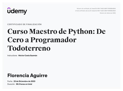 Curso Maestro De Python De Cero A Programador Todoterreno Florencia Aguirre