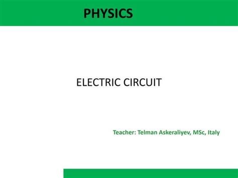 Ppt Electric Circuits Science For Grade 5 Pptx
