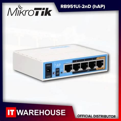 MikroTik RB Ui ND HAP Ghz Router For Bandwidth Management Hotspot And Piso Wifi