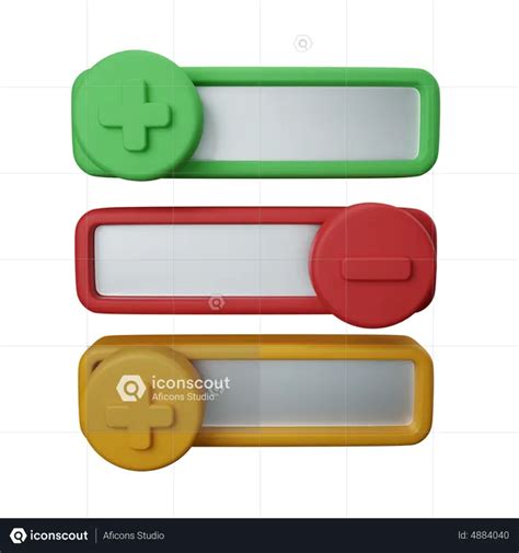 Premium Toggle Switch 3d Icon Download In Png Obj Or Blend Format