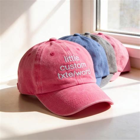 Custom Embroidered Capsvintage Washed Baseball Cappregnancy