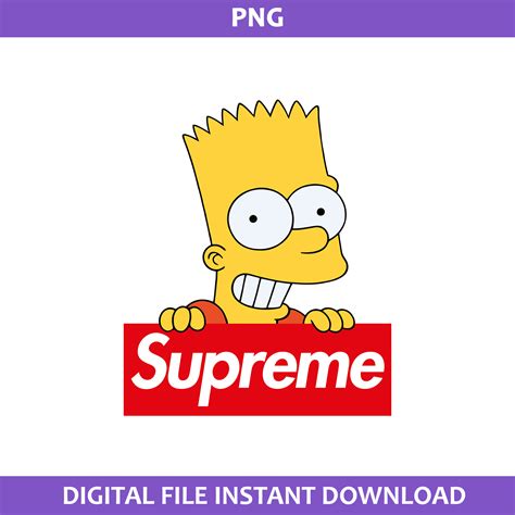 Supreme Bart Simpson Png Bart Simpson Png Supreme Logo Png Inspire