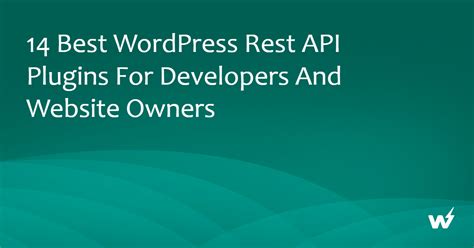 14 best wordpress rest api plugins for developers and website owners