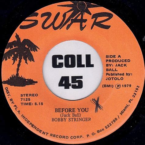 Bobby Stringer Before You Bw Youve Got Too Many Miles Swar 7