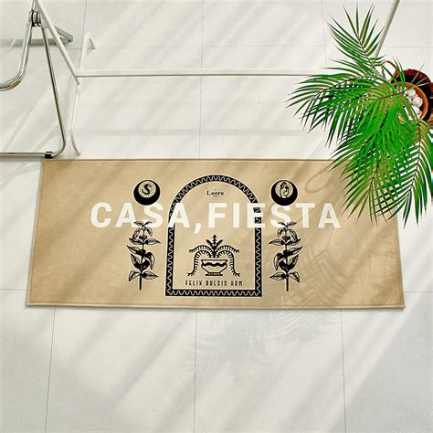 리에르 120x50 Cm 리에르 스튜디오 피에스타 베이지 욕실 현관 주방 침실 레트로 극세사 발매트 러그 위시버킷