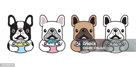개 벡터 프렌치 불독 아이콘 만화 캐릭터 강아지 아이스크림 로고 일러스트 그림 낙서 강아지 뼈다귀에 대한 스톡 벡터 아트 및 기타 이미지 강아지 뼈다귀 강아지 개